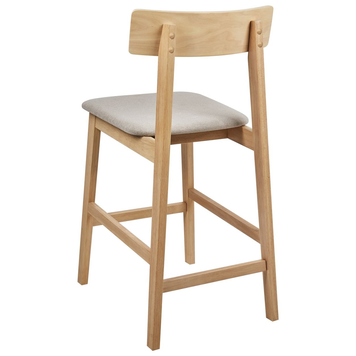 Set de 2 scaune de bar Isanti Lemn Taupe - eMAG.ro
