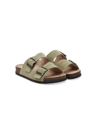 Slapi dama, RR267026, Panto Fino, Piele naturala, 36 EU, Kaki - eMAG.ro