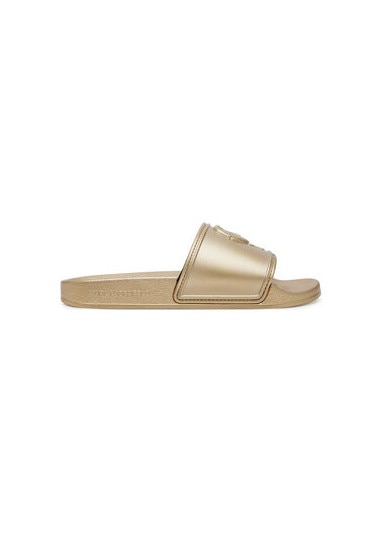 Slapi dama, KL80919M, Karl Lagerfeld, Sintetic, 37 EU, Auriu - eMAG.ro