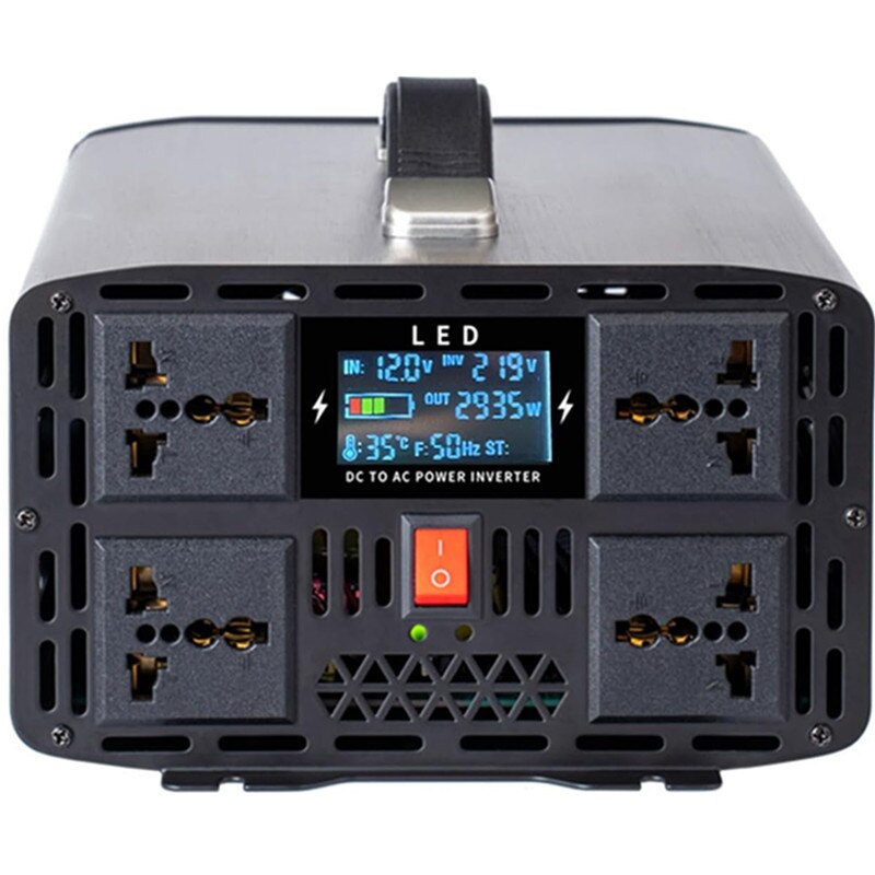 Invertor sinusoidal pur XINLOSHU®, 12V la 220V, 2500W, convertor de ...