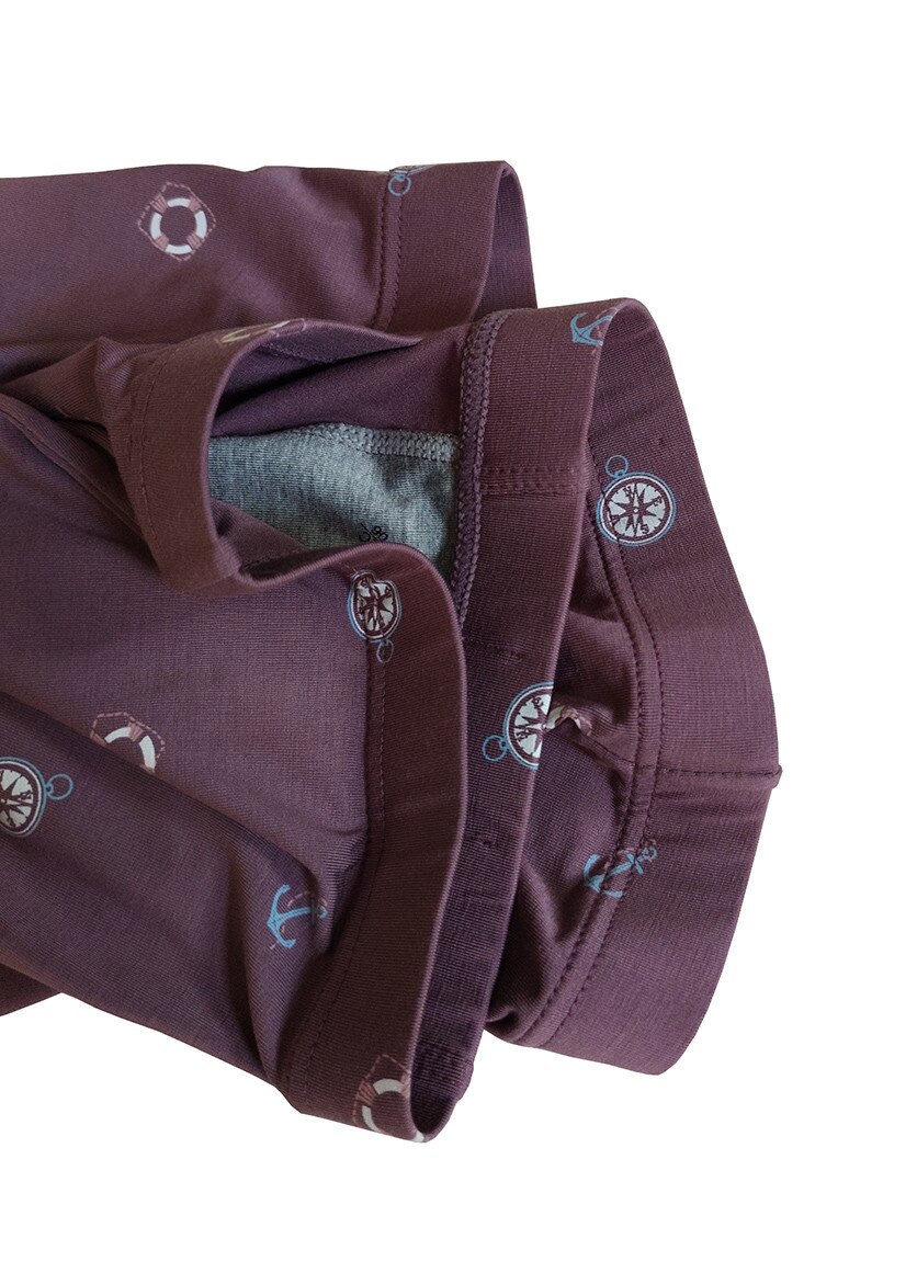 Set 2 boxeri barbati, clasici, modal, violet-roz, 3XL-4XL, geometric ...