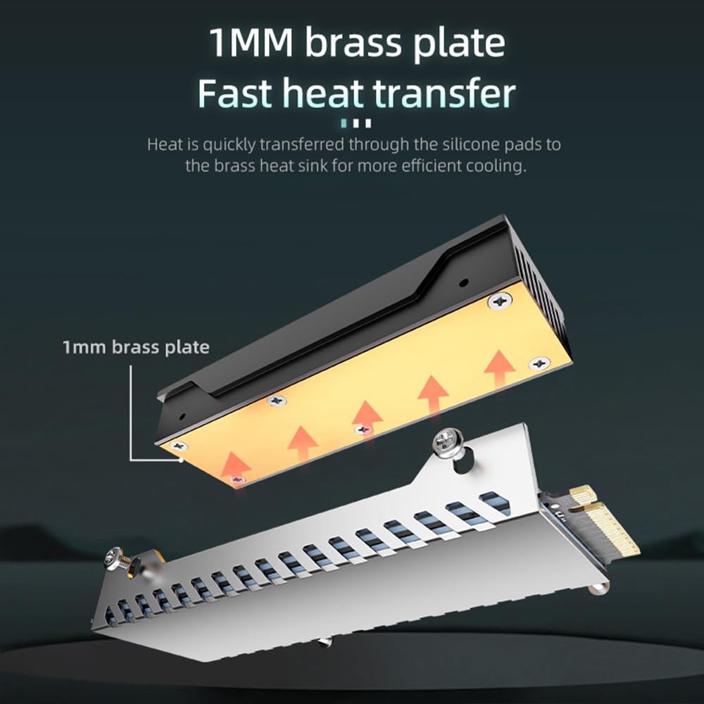 Cooler M.2 SSD OTTOOPPXIN, 9000RPM, ARGB, design compact - eMAG.ro