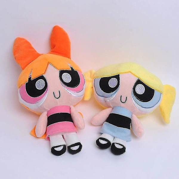 Set 3 jucarii de plus Powerpuff Girls, 20cm, Blossom, Buttercup ...