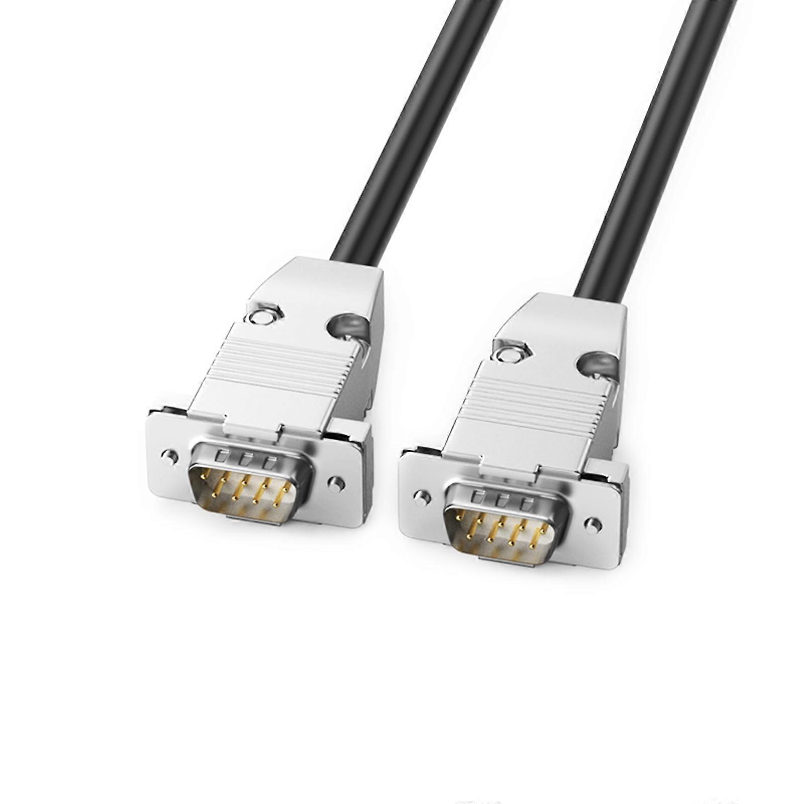 Cablu serial DB9 RS232, 9 pini, lungime 1m, tip tata-tata, protectie ...