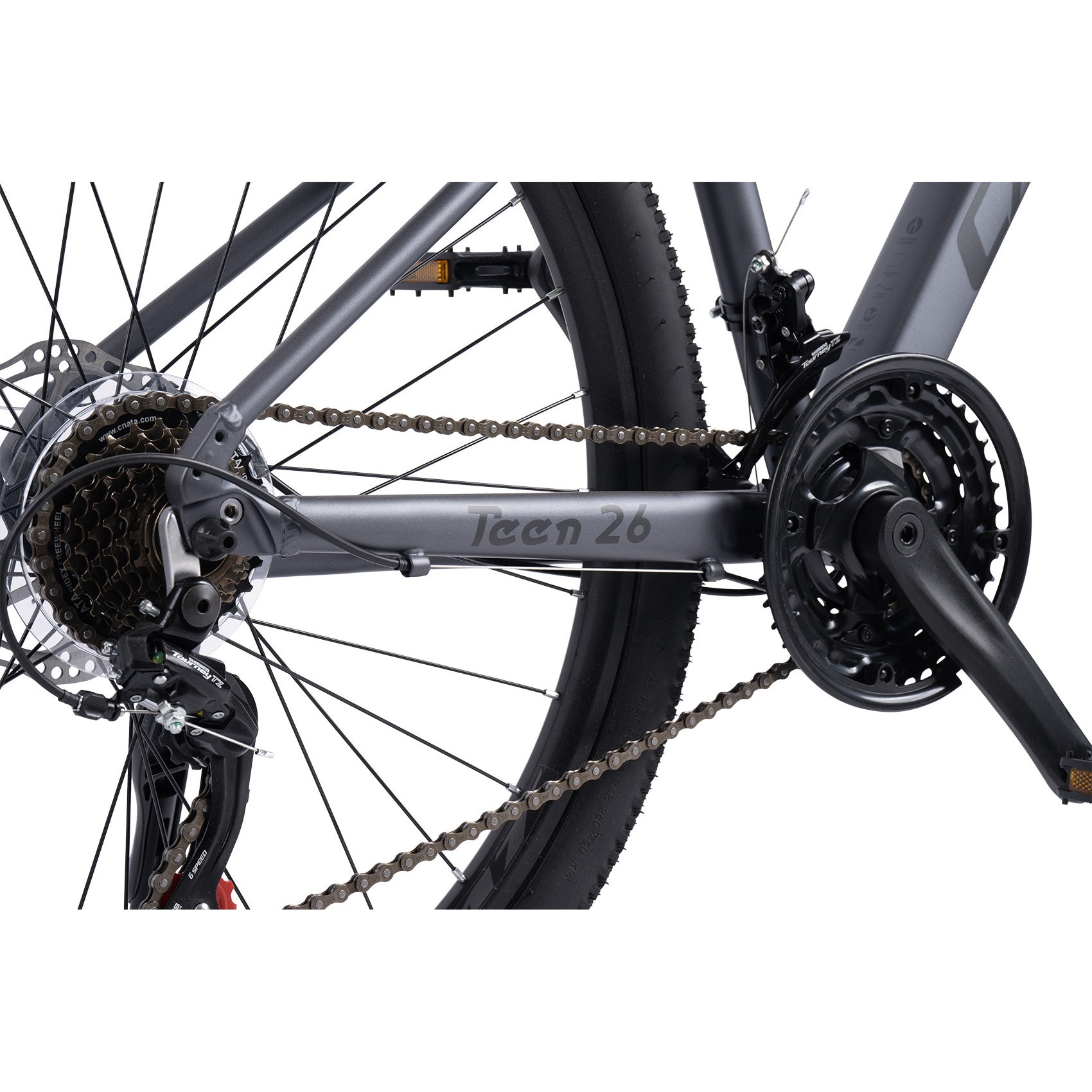 Bicicleta MTB Carpat Bikes, Teen JSX26472, aluminiu, frâne pe disc, 21 ...