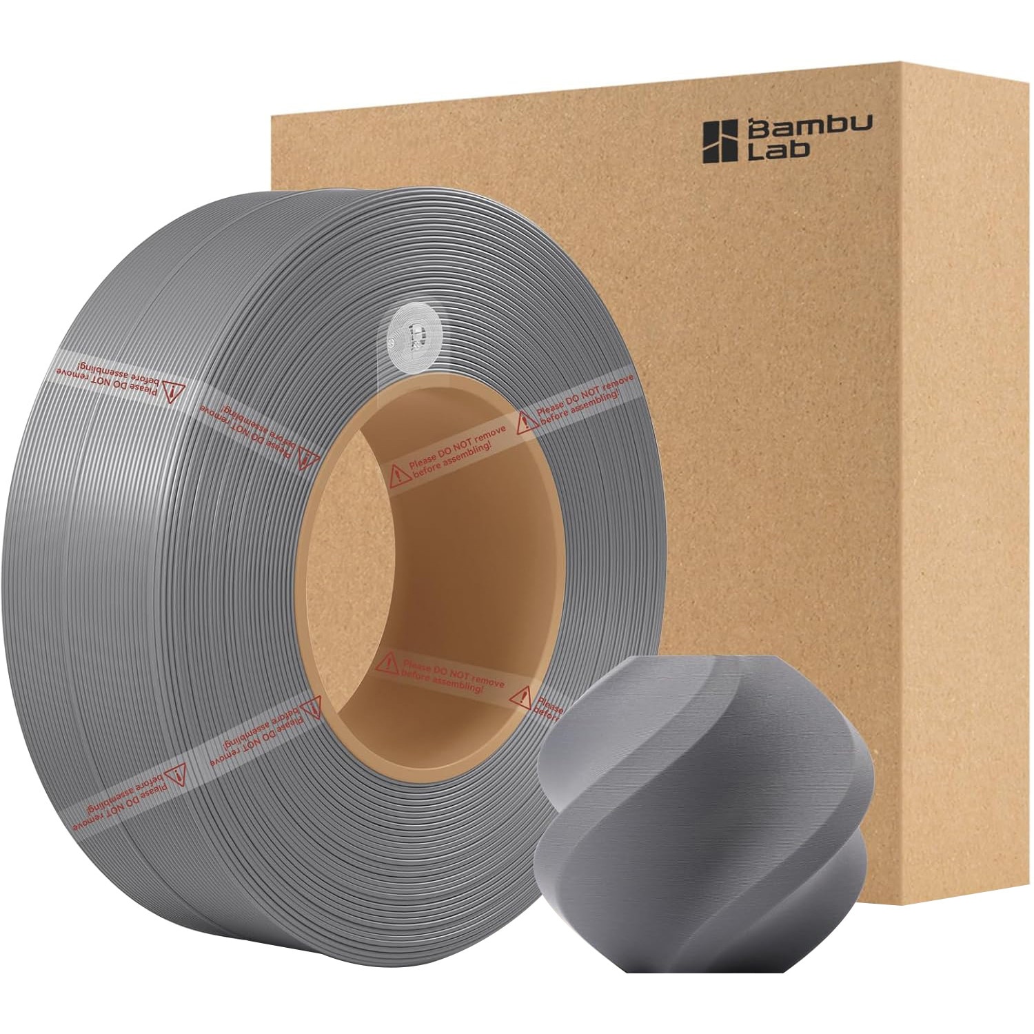 Filament rezerva, Bambu Lab, PLA Matte Refill Ash Gray, Gri Cenusiu Mat ...