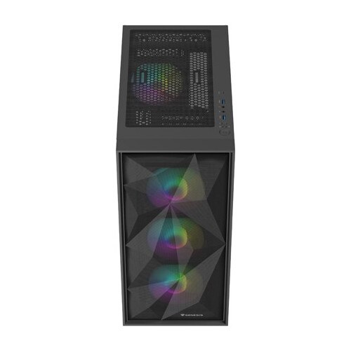 Carcasa computer Genesis PC Case DIAXID 605 RGB Mini Tower Window Negru ...