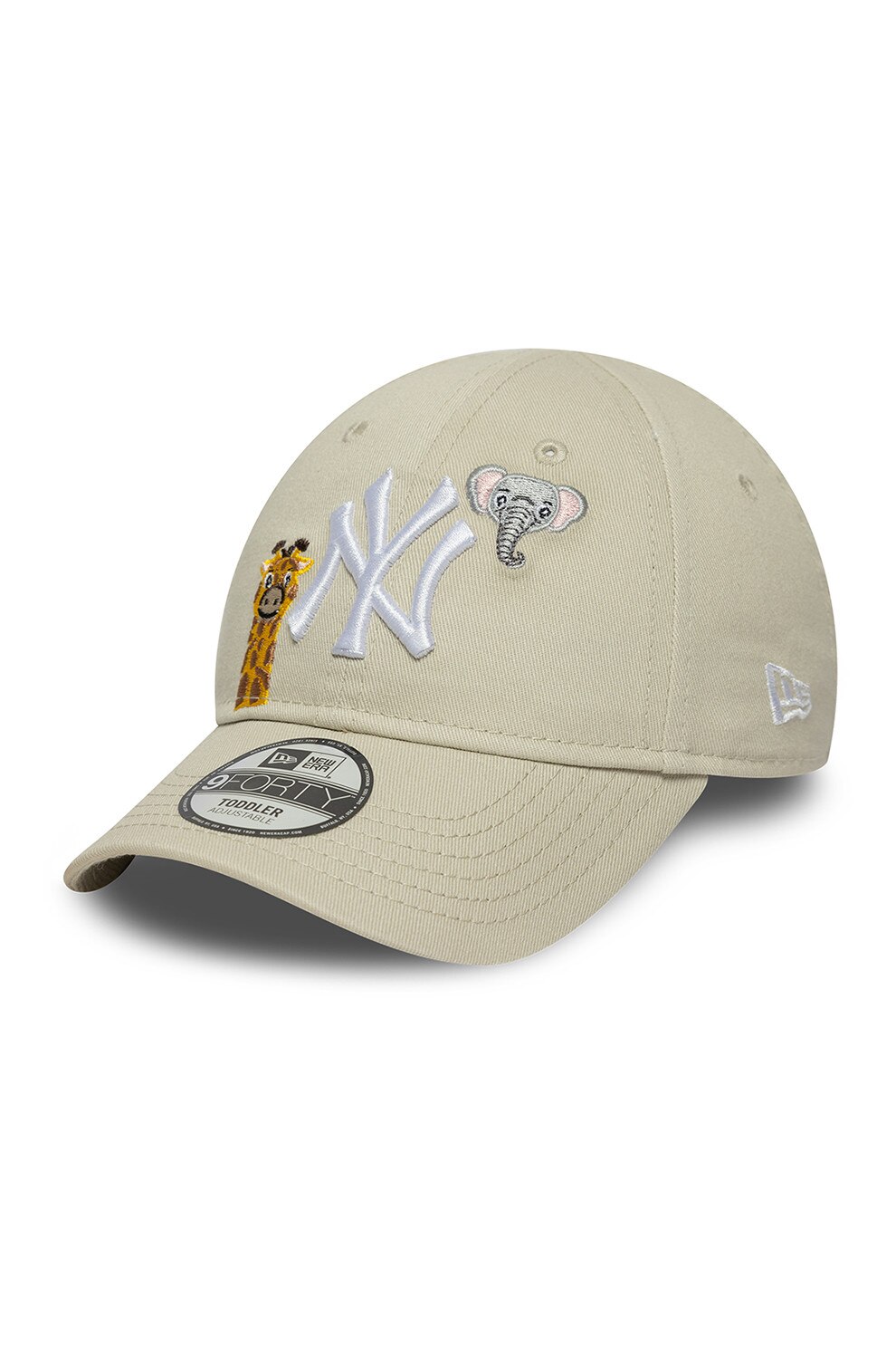New Era, Sapca ajustabila cu detalii brodate, pentru baseball, Alb, Bej ...