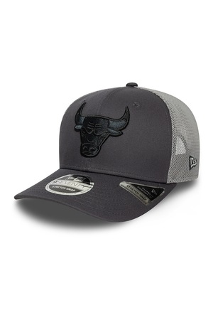 New Era, Sapca trucker cu capsa Chicago Bulls Nba, Gri inchis, 55-61 CM ...