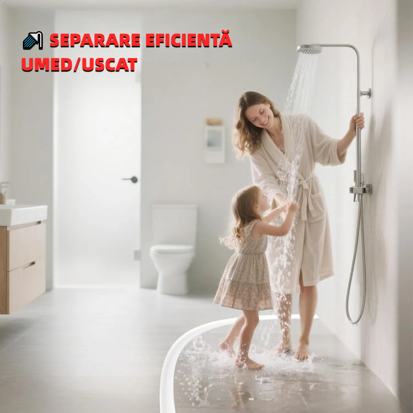 Banda etansa cabina de dus Omelivon®, Bariera Anti-apa pentru Dus si ...