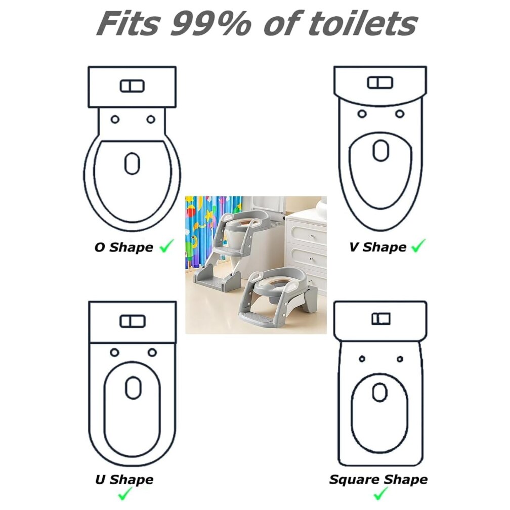 Reductor Wc cu Scarita, Olita, Pentru Copii, GHEMOTOC®, cu Colac Moale ...