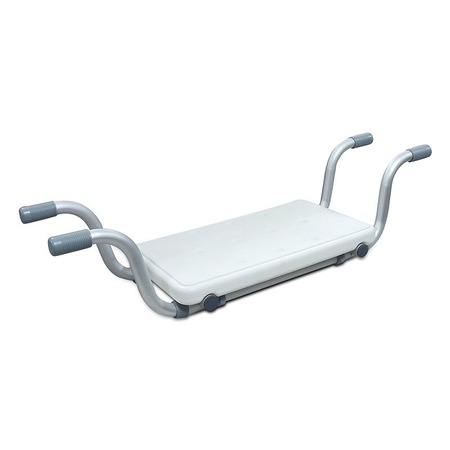 Scaun pentru cada, reglabil, plastic/aluminiu, alb, 72-82x22x18 cm ...