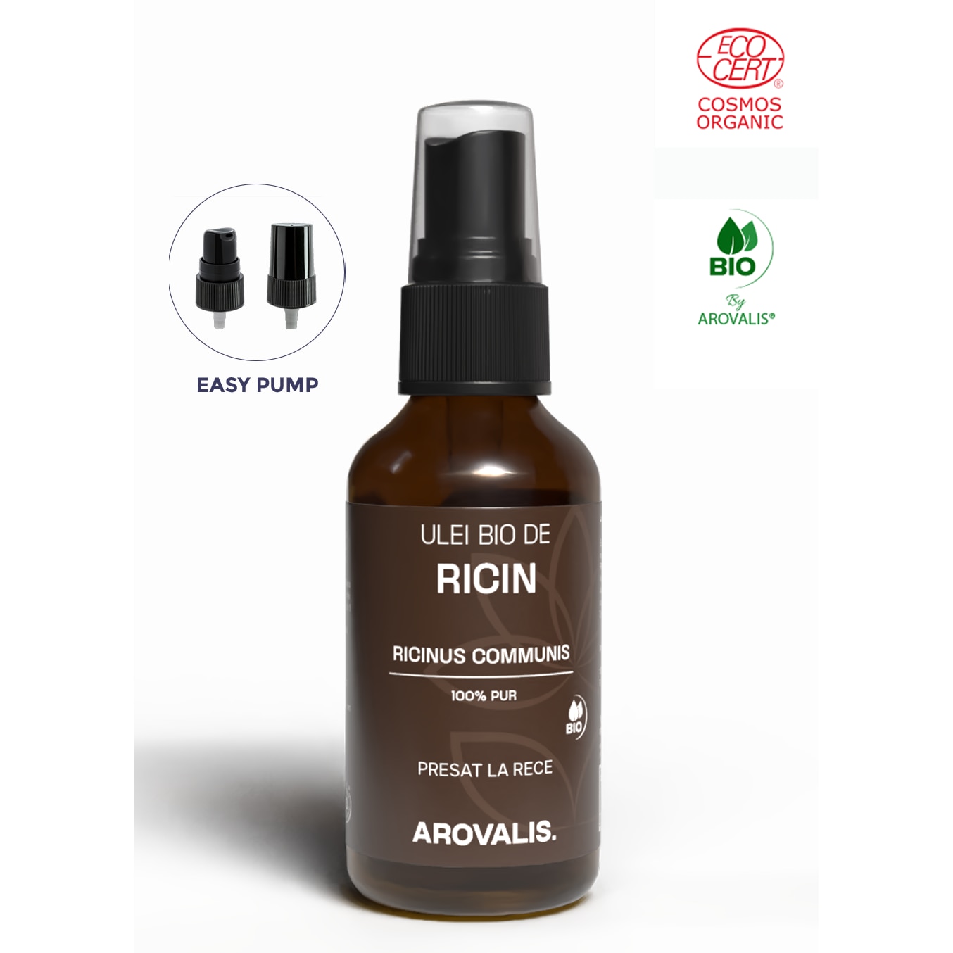 ULEI VEGETAL BIO DE RICIN (Ricinus communis) 100% PUR - 100ml - eMAG.ro