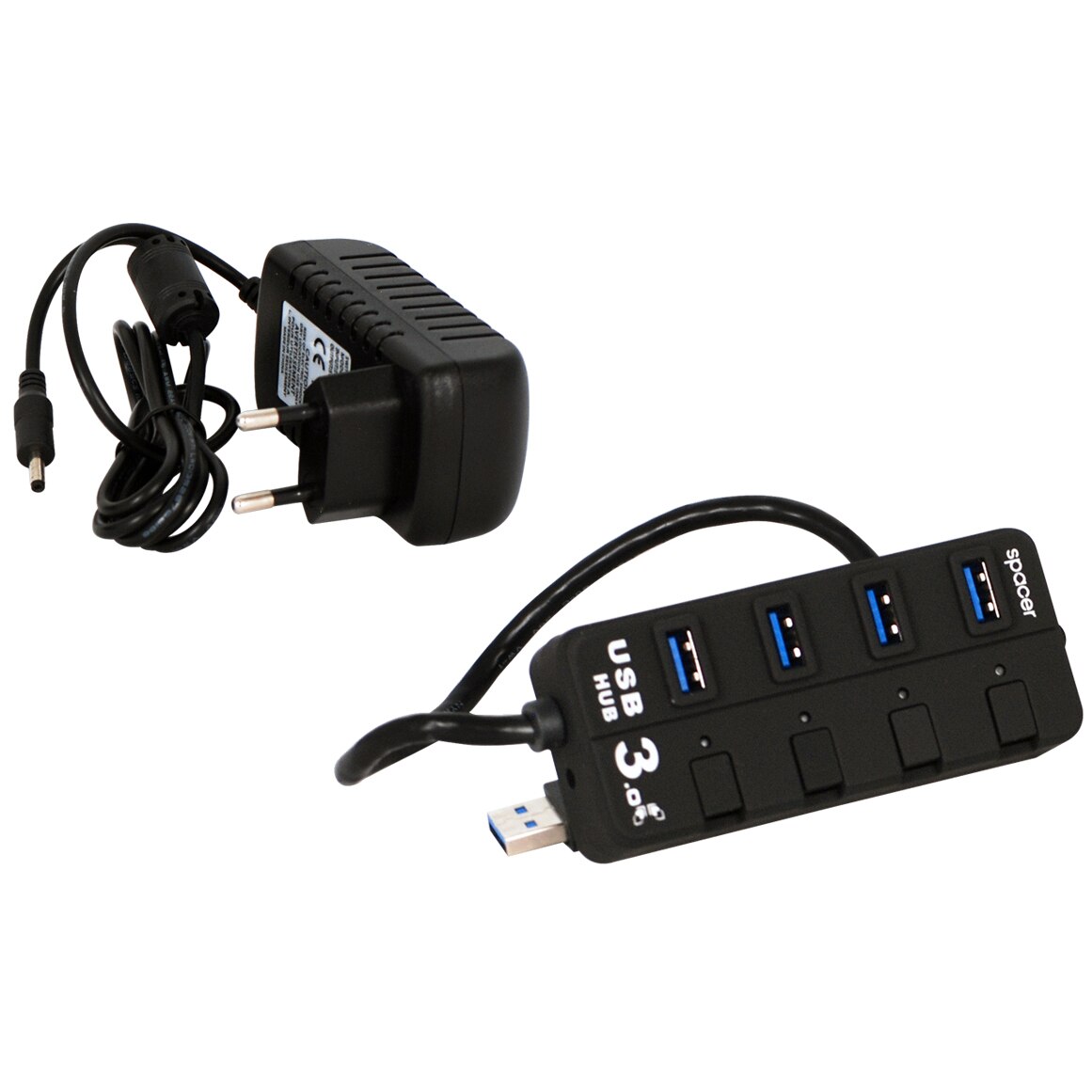 Hub Spacer SPH-304, 4 porturi, USB 3.0 - eMAG.ro