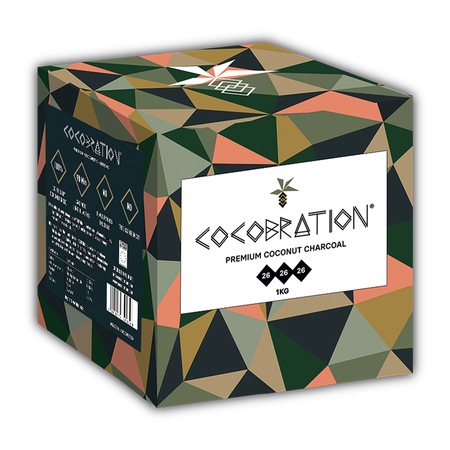 Carbuni Narghilea Cocobration 26mm, Cuburi, 64 buc, 1kg - eMAG.ro