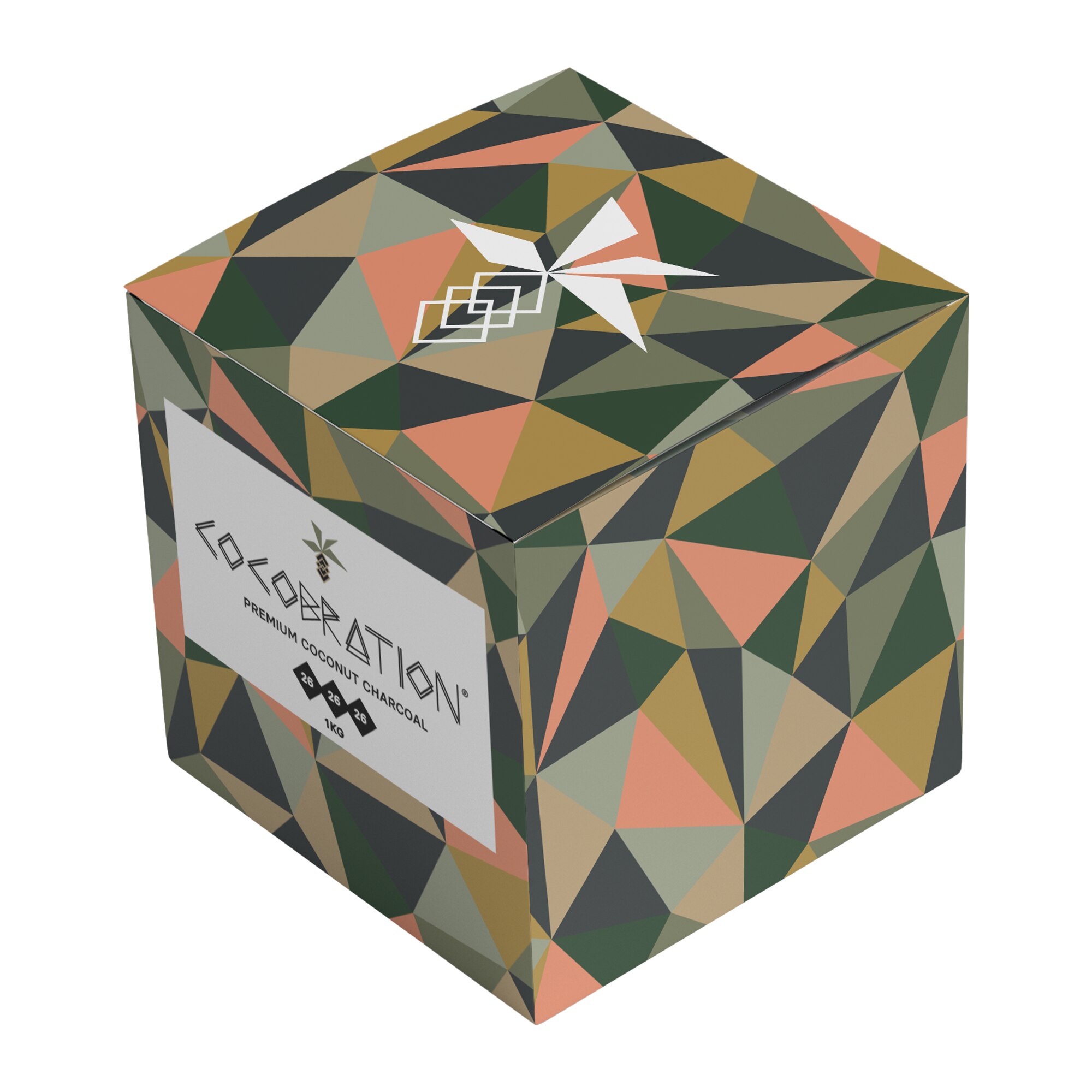 Carbuni Narghilea Cocobration 26mm, Cuburi, 64 buc, 1kg - eMAG.ro