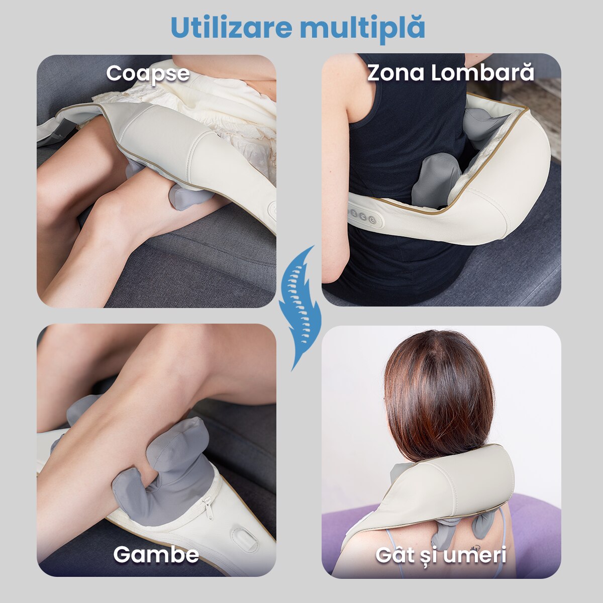 Aparat Masaj Cervical Hands-Free Suporto pentru Relaxare Musculara ...