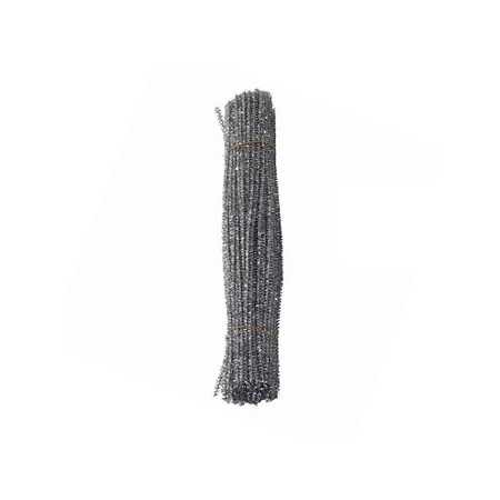 Accesorii creatie - sarma plusata, argintiu, cu sclipici, set 25 buc ...