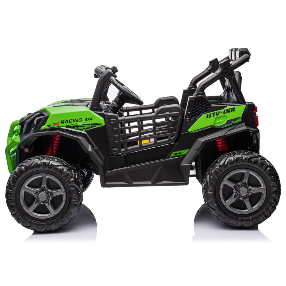 Buggy XXL UTV electric copii 4 x 4 BBH-027 cu Doua locuri, Verde ...