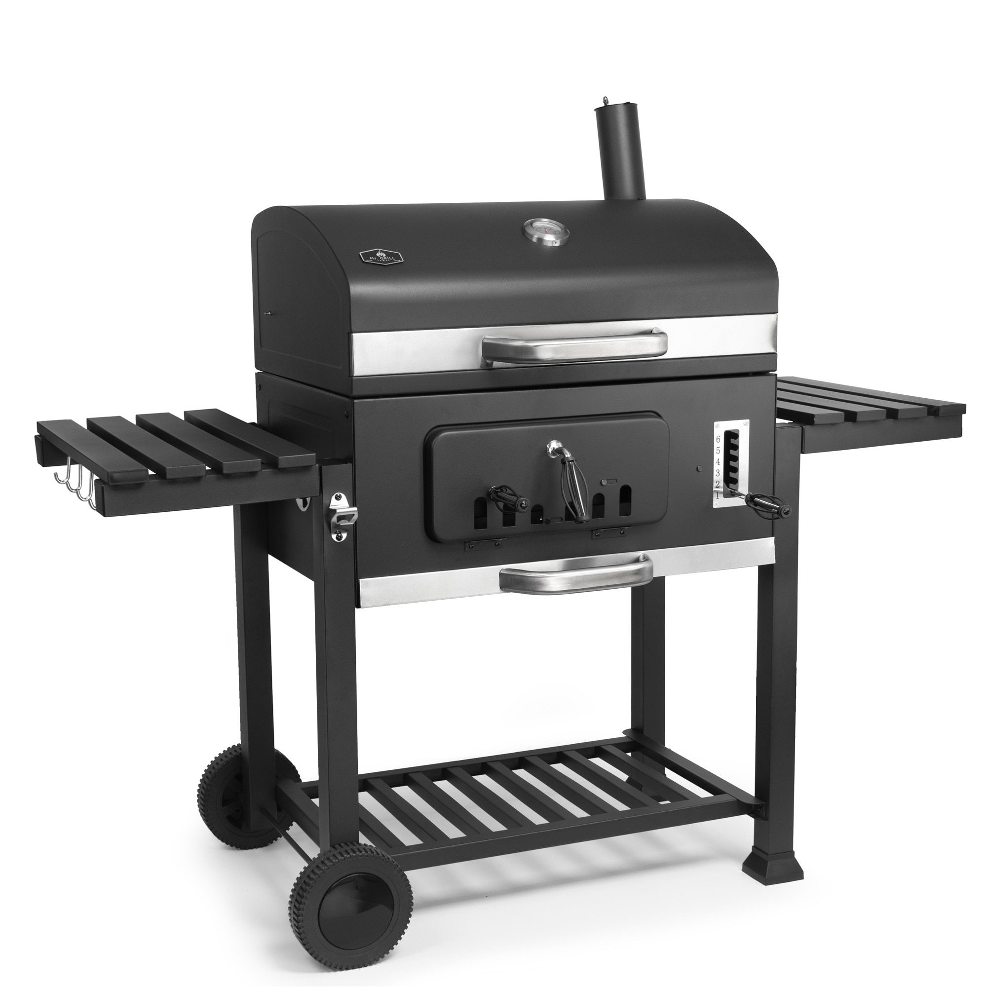 Gratar pe Carbune Profesional Mr. Grill, Dimensiune XL, Capac cu ...