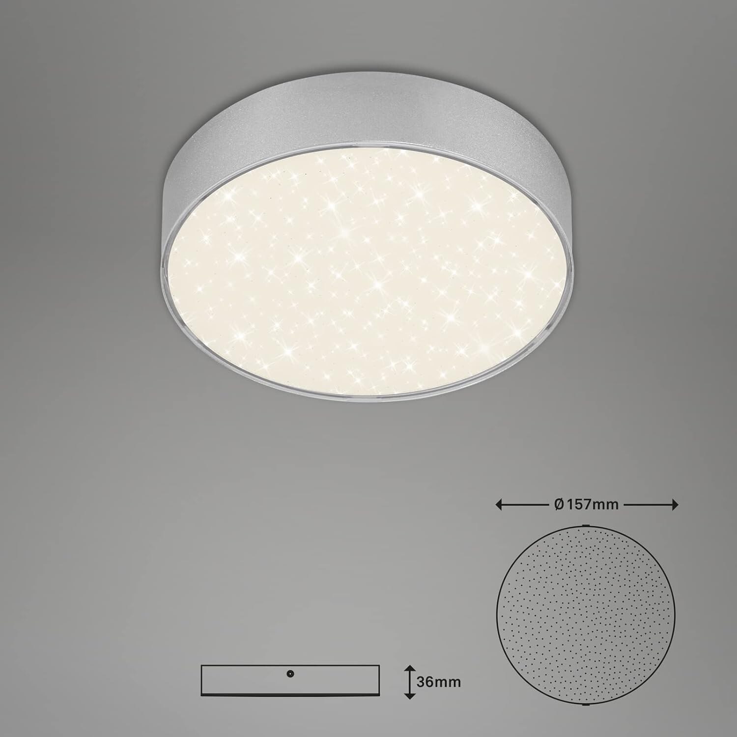 Plafonieră LED cer instelat, lumina reglabilă alb cald/neutru/rece ...