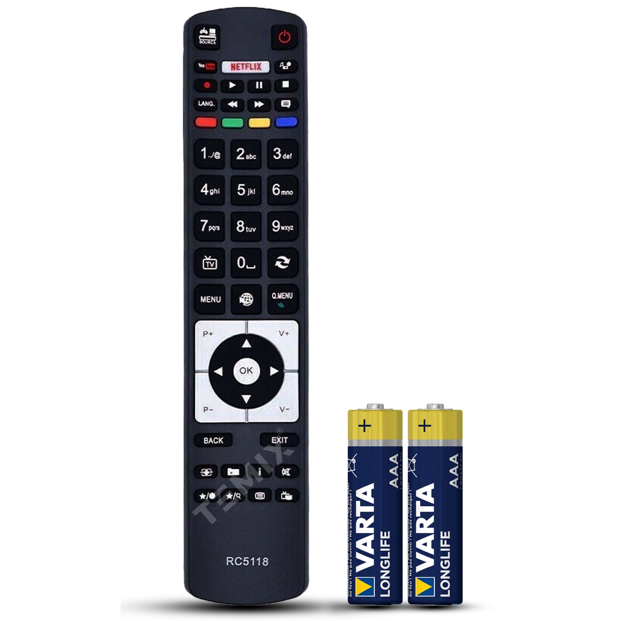 Telecomanda compatibila Nei, 32NE4500, RC5118, butoane dedicate Netflix ...
