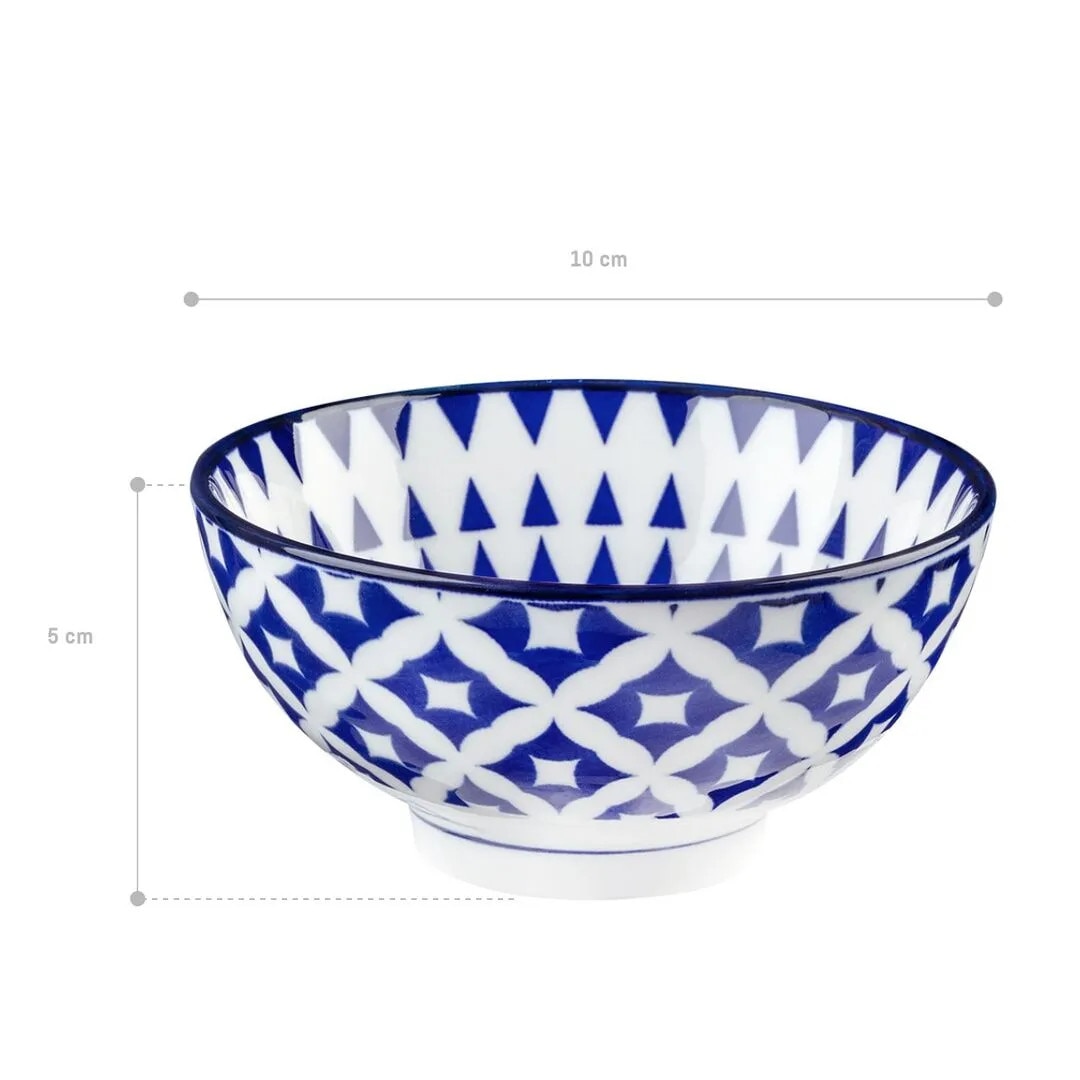 Bol din Bone China Madame Coco Reve Bleu Niort, albastru, 10x10x5 cm ...