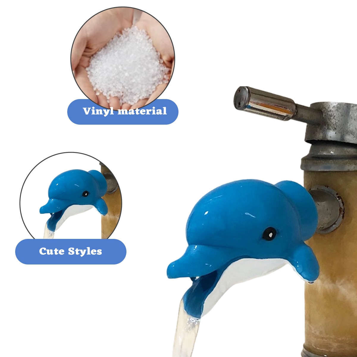 Extensor pentru spalarea mainilor copii, design delfin, rezistent la ...