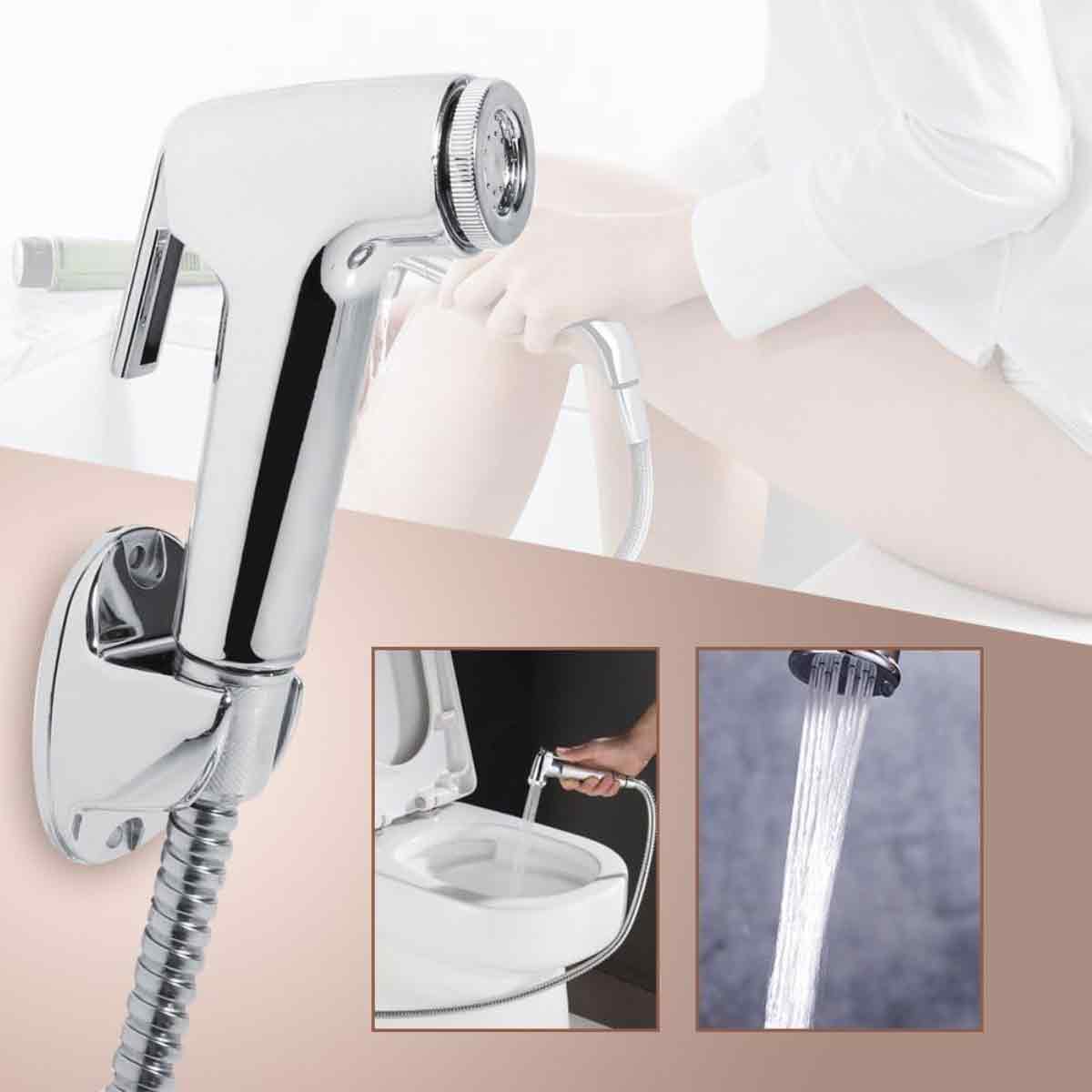 Set pentru bideu toaleta, ABS si inox, multifunctional - eMAG.ro