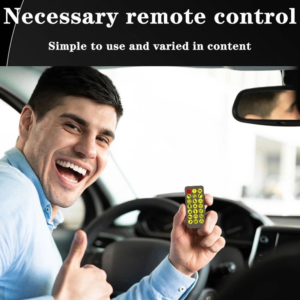 GlowLine Car – by FONIX, Panou LED Programabil, Moduri Animate, Banda ...