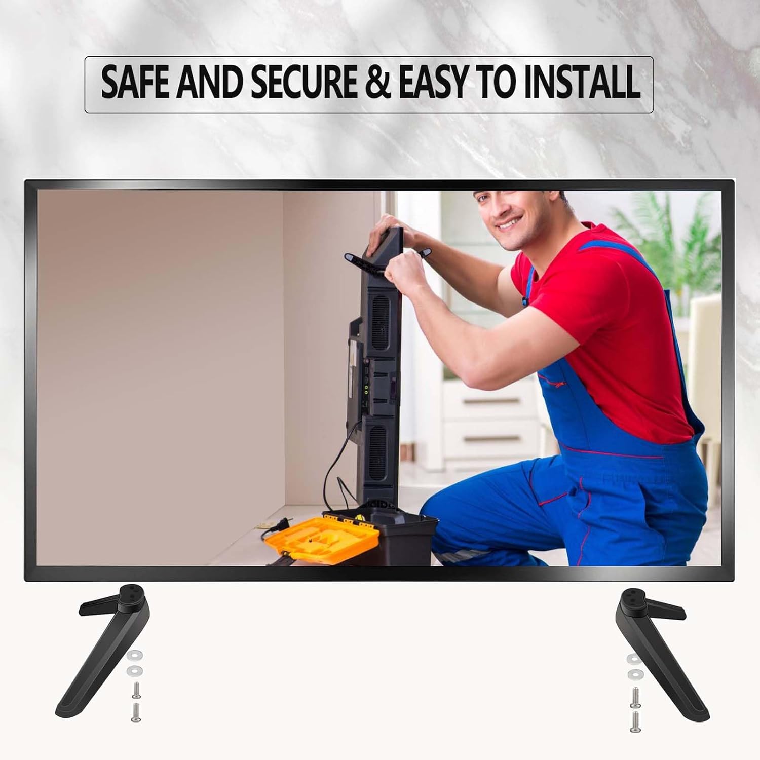 Set 2 Picioare suport TV universale, Negru, LCD/LED 32 40 49 50 55 Inch ...