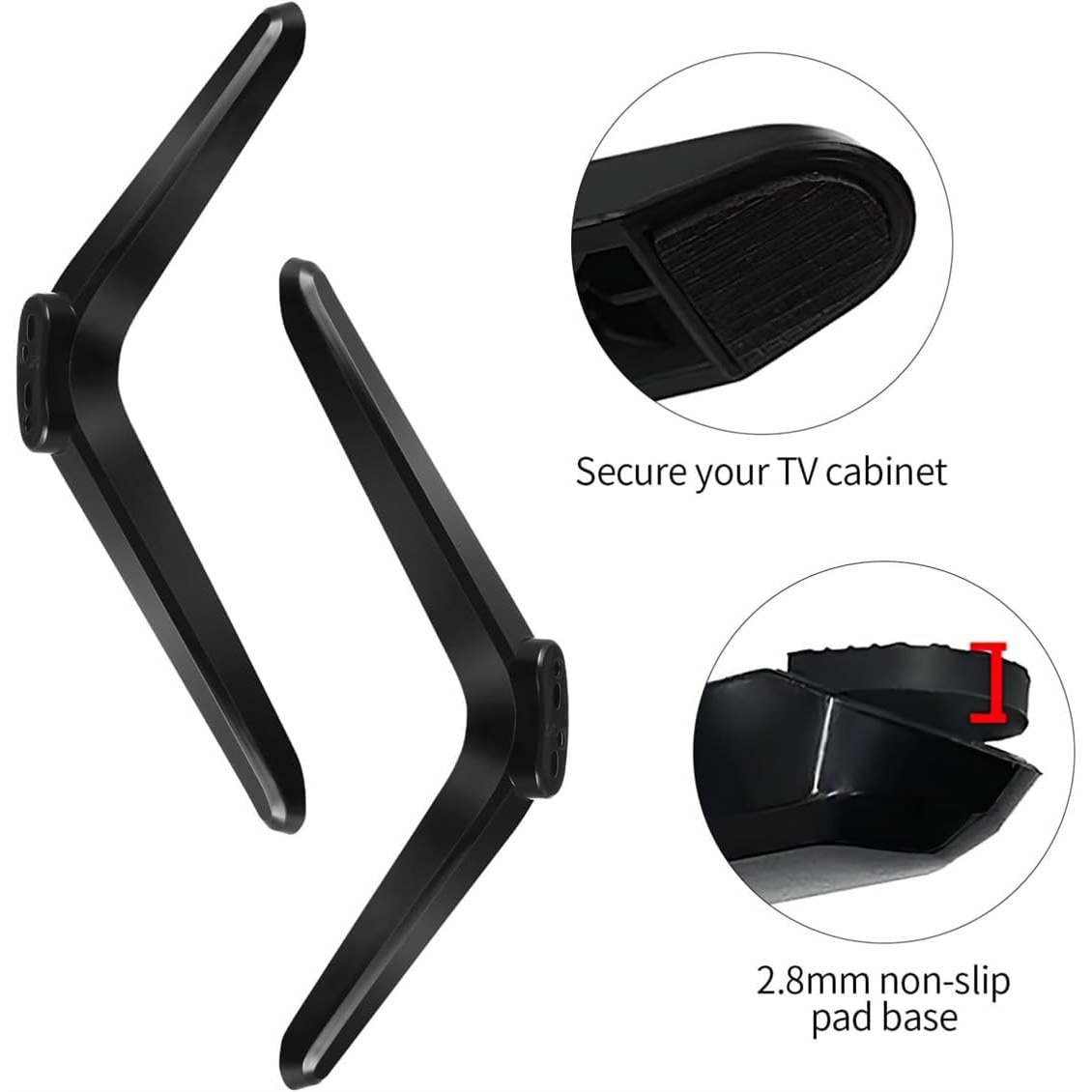 Set 2 Picioare suport TV universale, Negru, LCD/LED 32 40 49 50 55 Inch ...