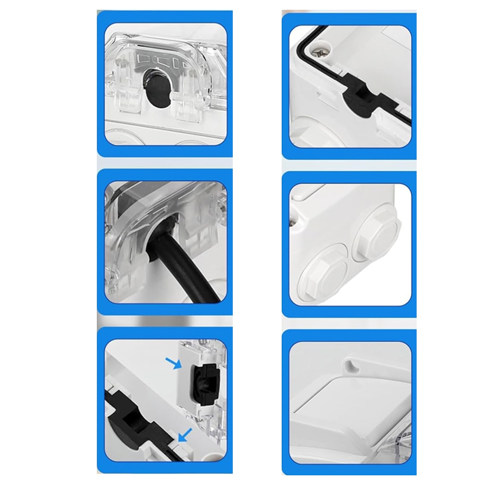 Priza electrica exterior, Buyya®, Priza impermeabila exterior, Priza cu ...